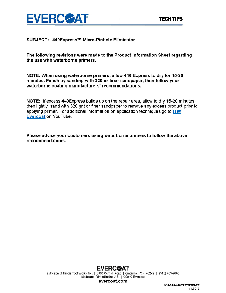 Technical Resources - ITW Evercoat