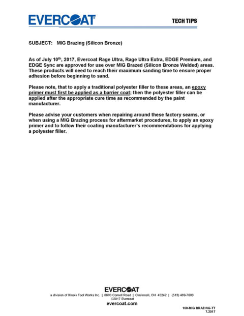 Technical Resources - ITW Evercoat